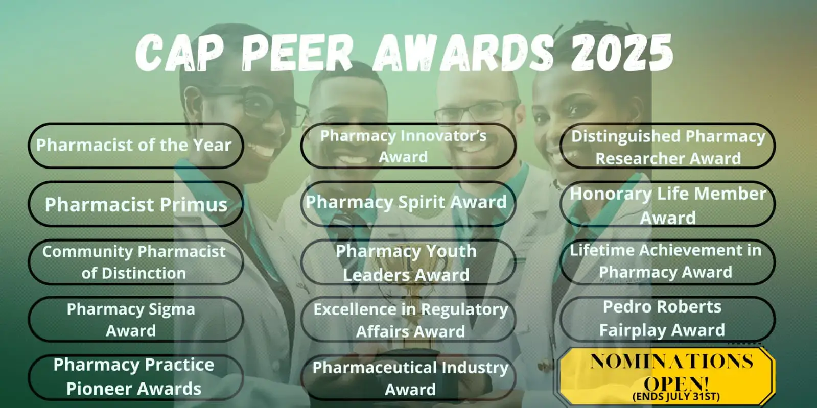 CAP Peer Awards 2025 - Caribbean Association of Pharmacists